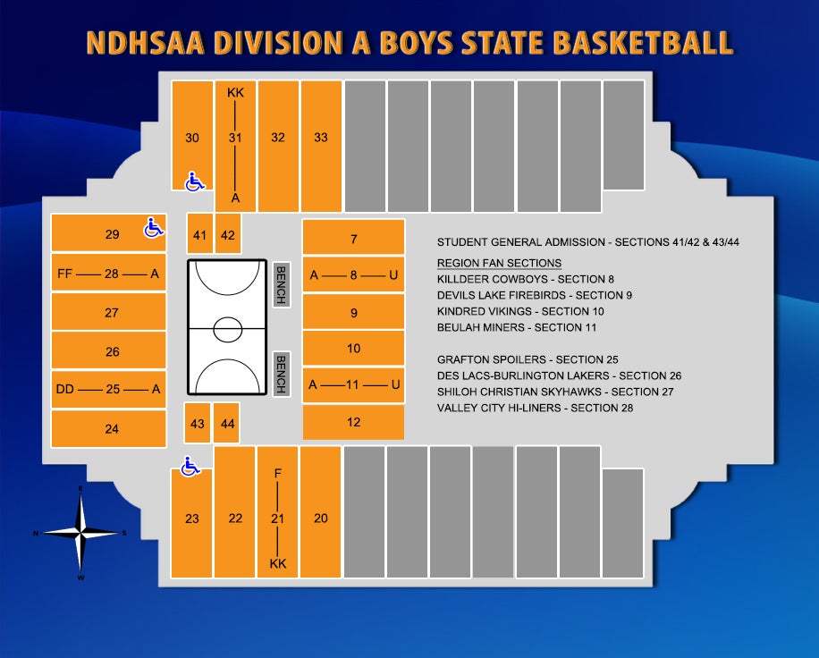 Seating Charts | FARGODOME