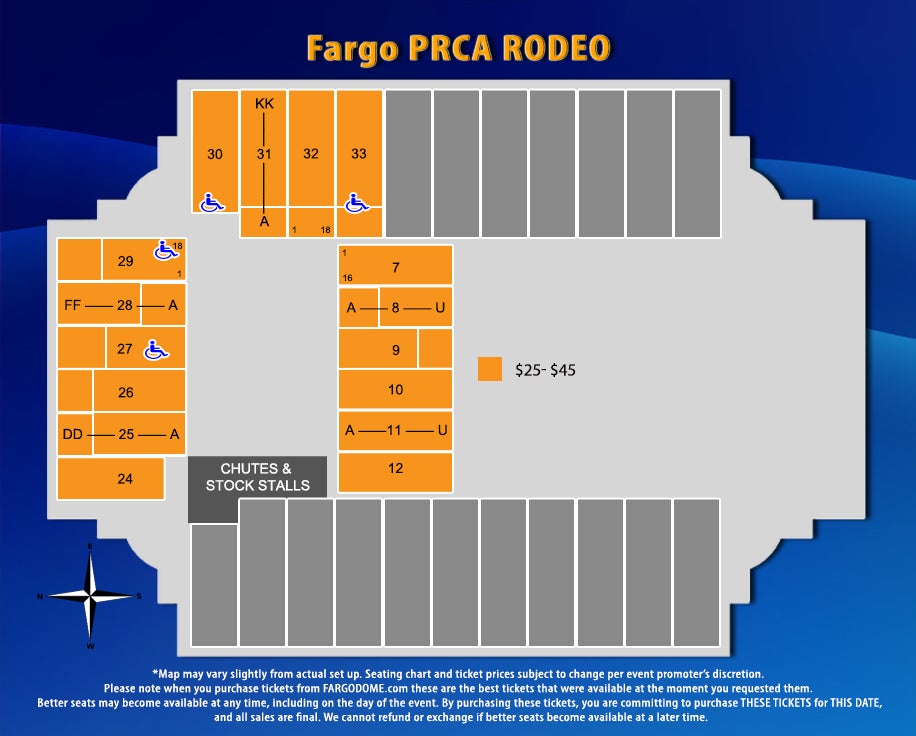 Seating Charts | FARGODOME